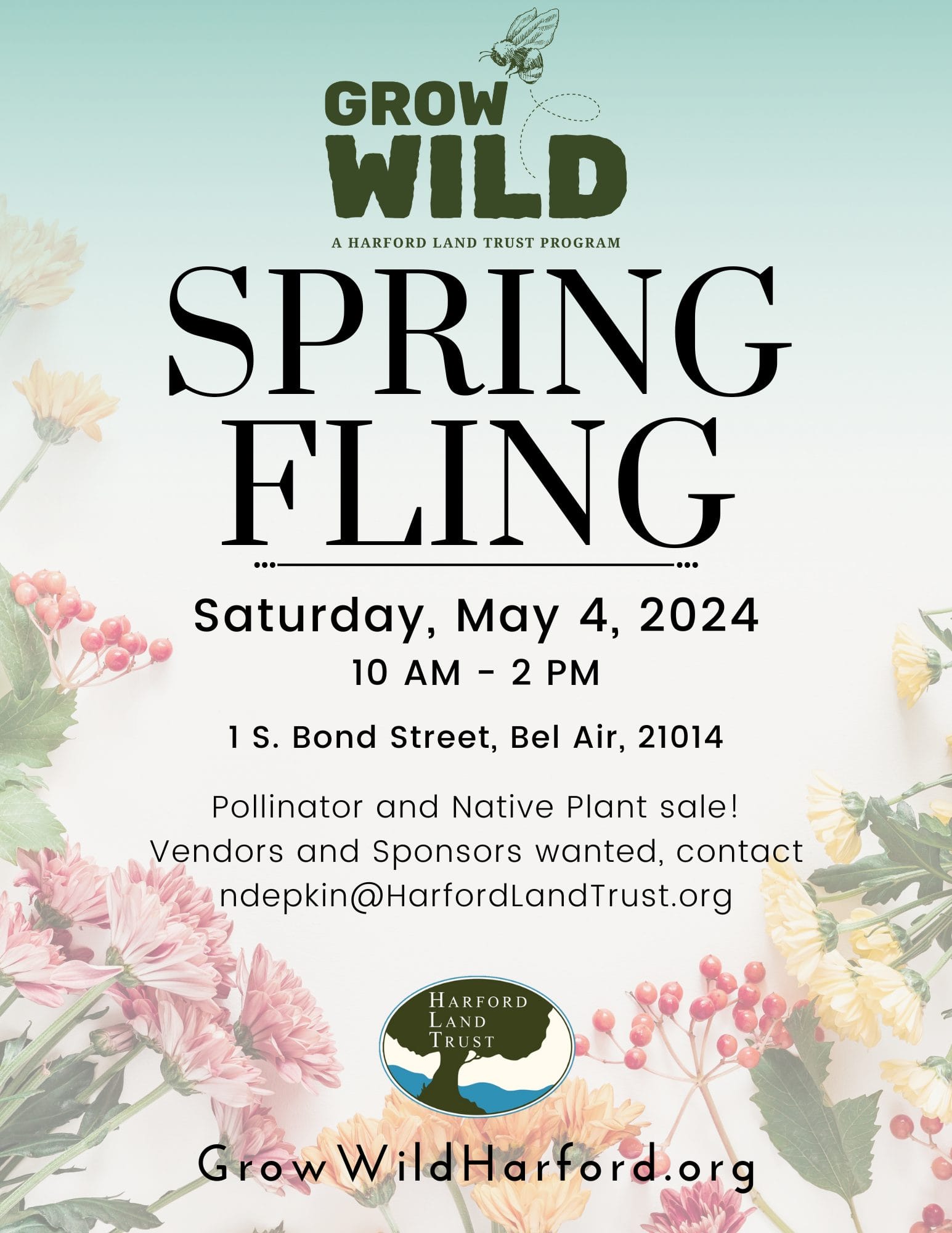 Saturday, May 4 – Grow Wild: Spring Fling – Harford Land Trust